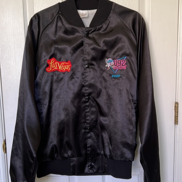Auburn | Jackets & Coats | Vtg Black Satin 560s Varsity Costume Fonzie ...